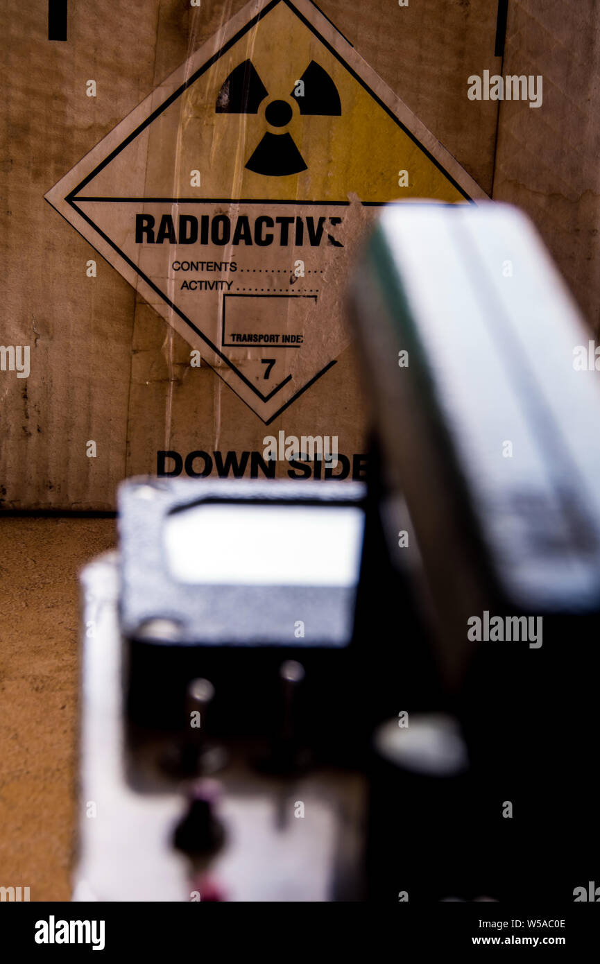 Radiation measurement with radiation survey meter Stock Photo - Alamy