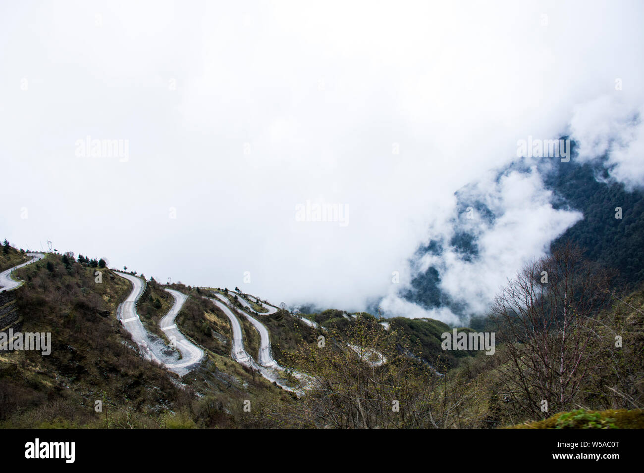 Zig zag road zuluk hi-res stock photography and images - Alamy