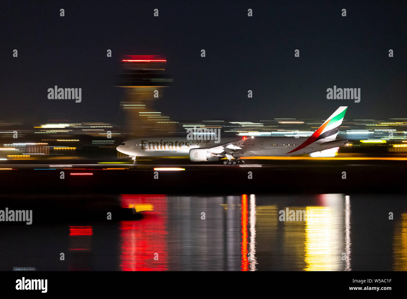 Boeing Airplane Aircraft Boeing 777 Night Airport