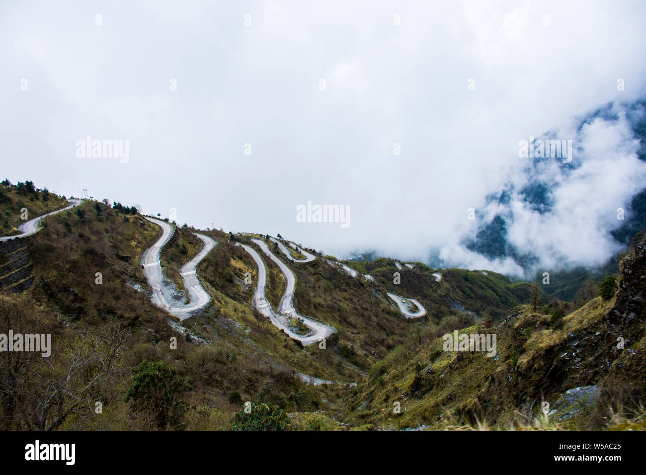 Zig zag road zuluk hi-res stock photography and images - Alamy