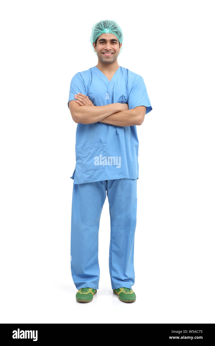 Surgeon standing with his arms crossed Stock Photo - Alamy
