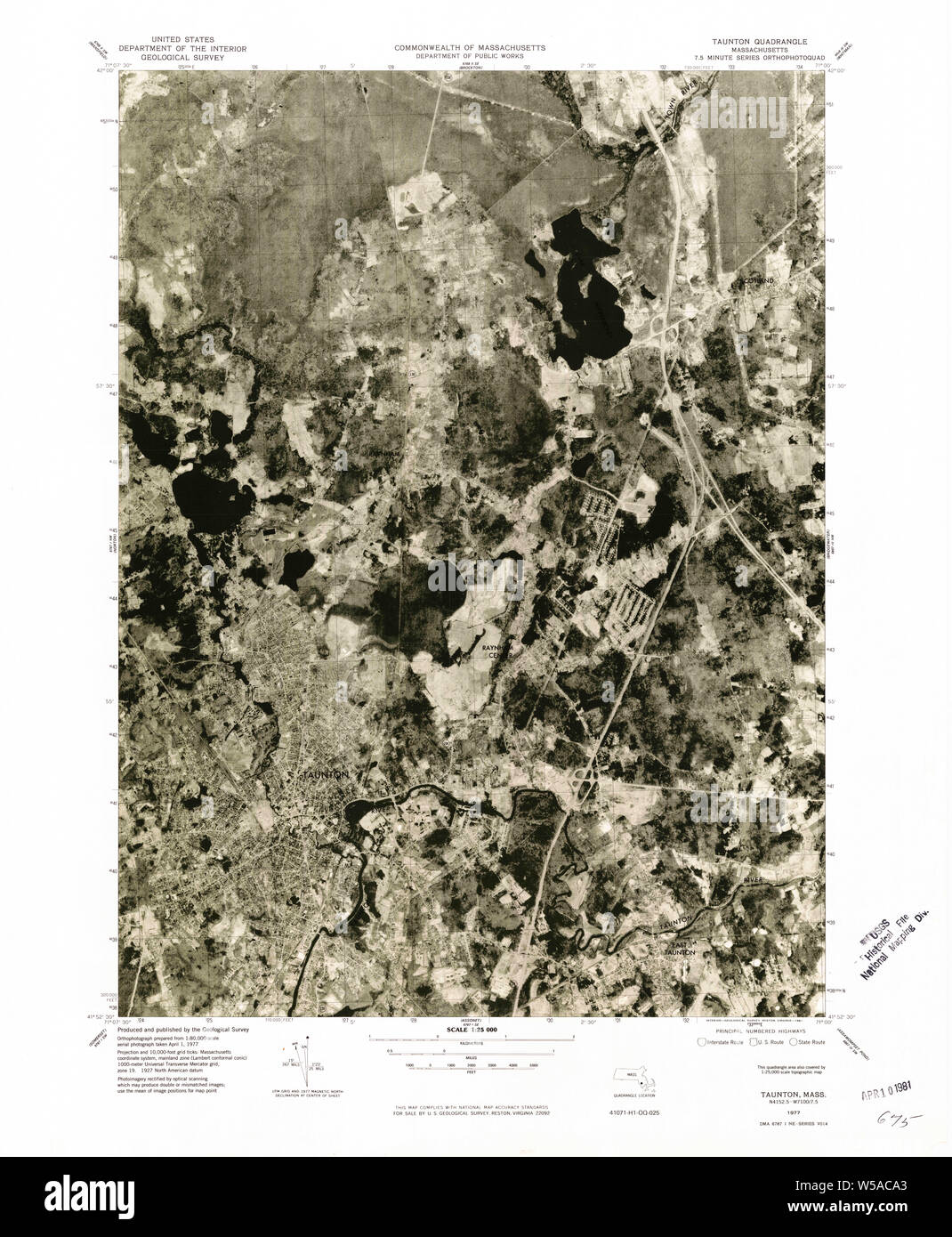 Massachusetts USGS Historical Topo Map MA Taunton 351354 1977 25000 ... Massachusetts USGS Historical Topo Map MA Taunton 351354 1977 25000 ...