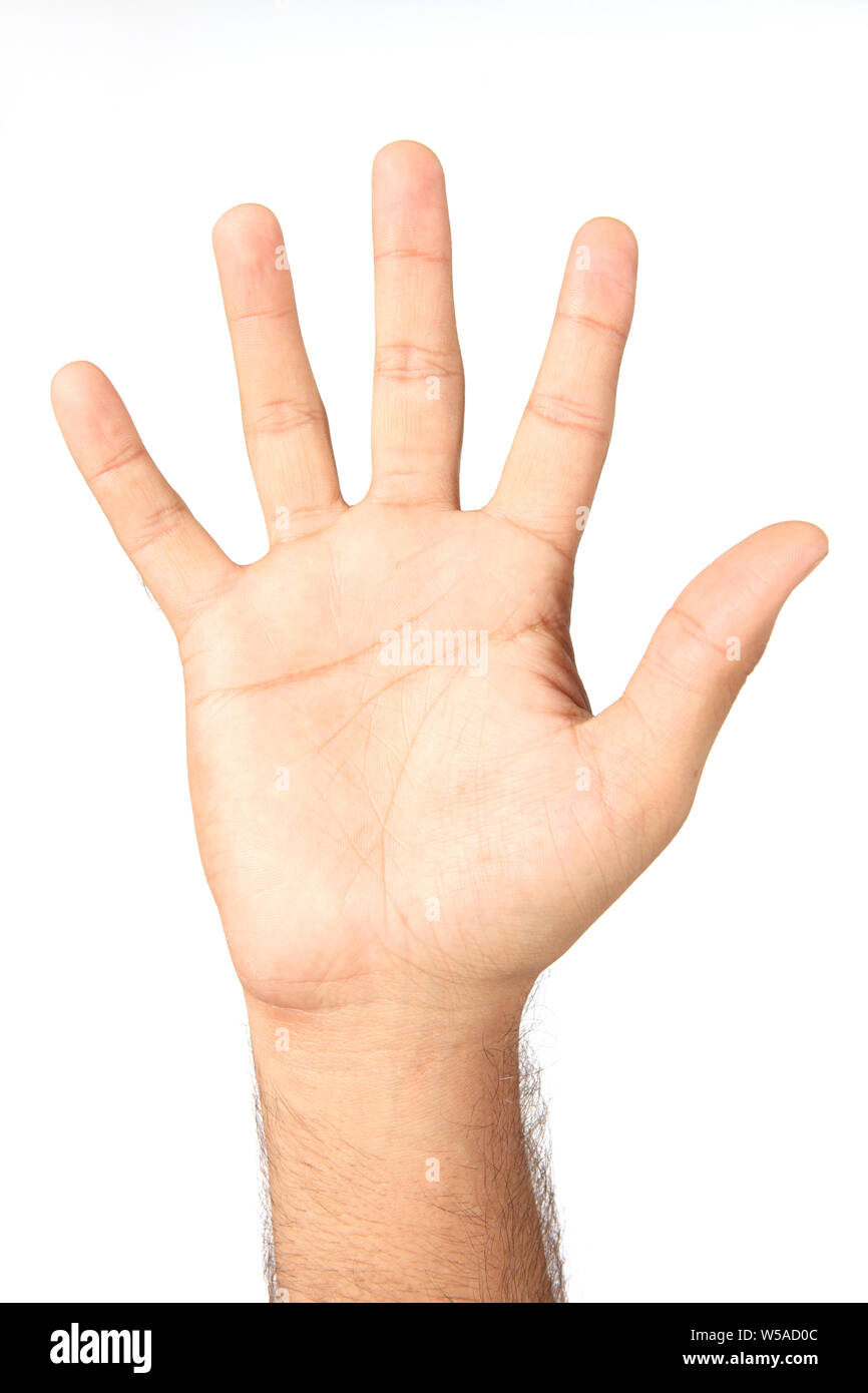 Close up of a man hand making stop gesture Stock Photo - Alamy