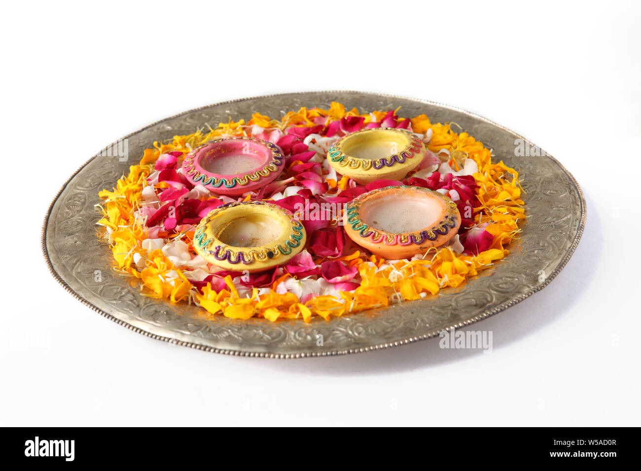 Rangoli diyas Cut Out Stock Images & Pictures - Alamy