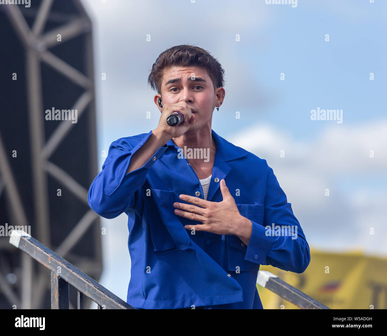 Walton-on-Thames, Saturday 20th July, 2019. The Barrio Fiesta London is ...