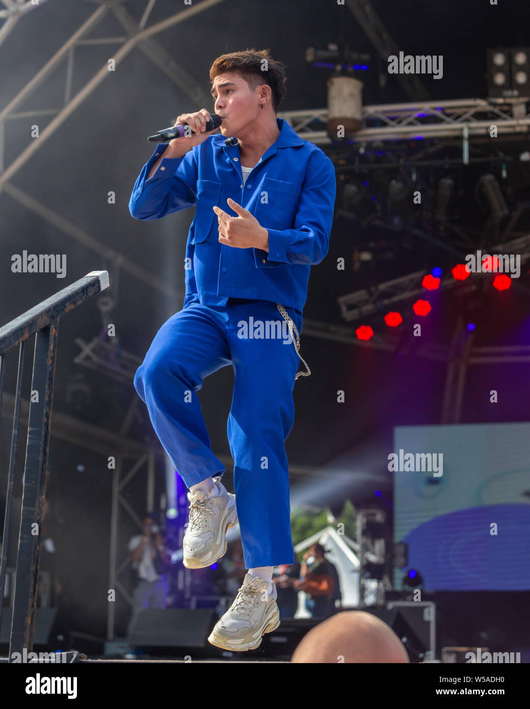 Walton-on-Thames, Saturday 20th July, 2019. The Barrio Fiesta London is ...