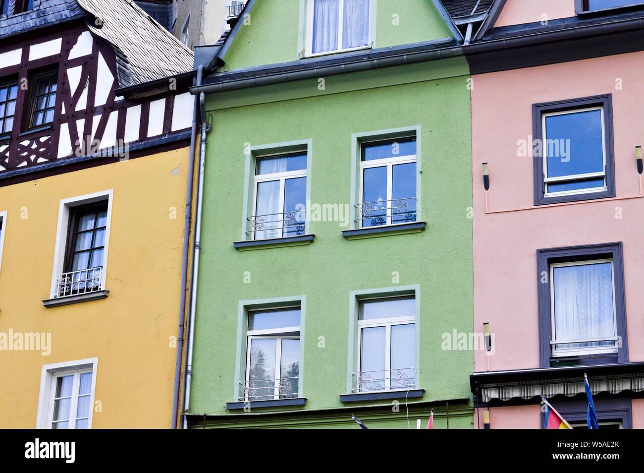 Colored facades of nordic houses (Germany, Europe Stock Photo - Alamy