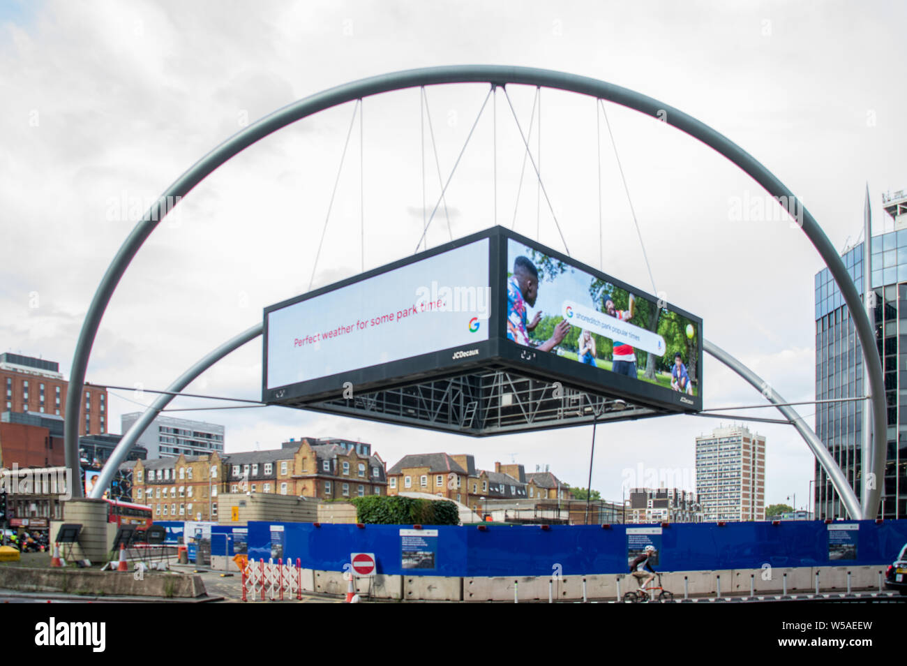 Old street station advert hi-res stock photography and images - Alamy