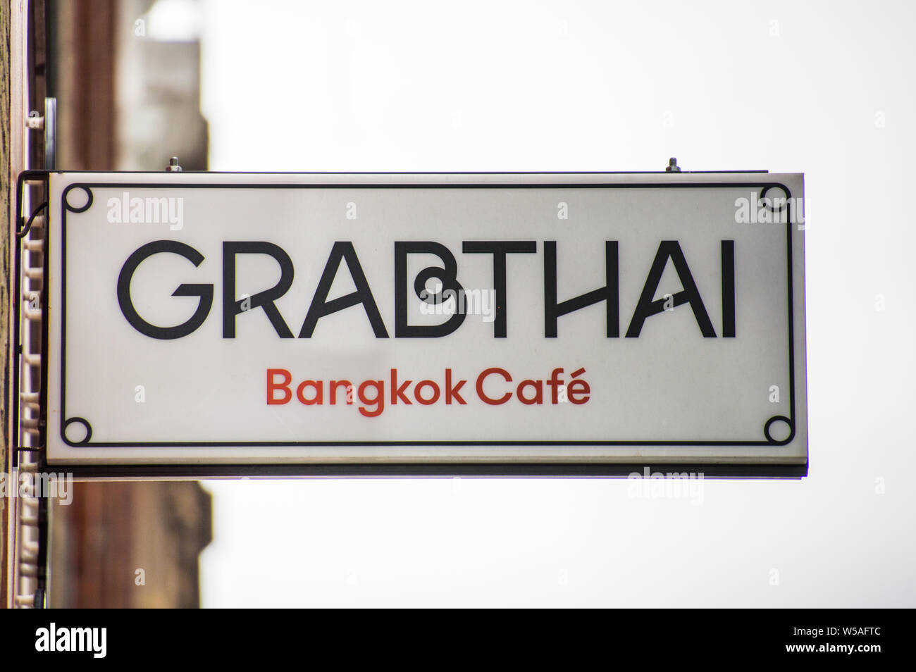Thai food sign hi-res stock photography and images - Alamy