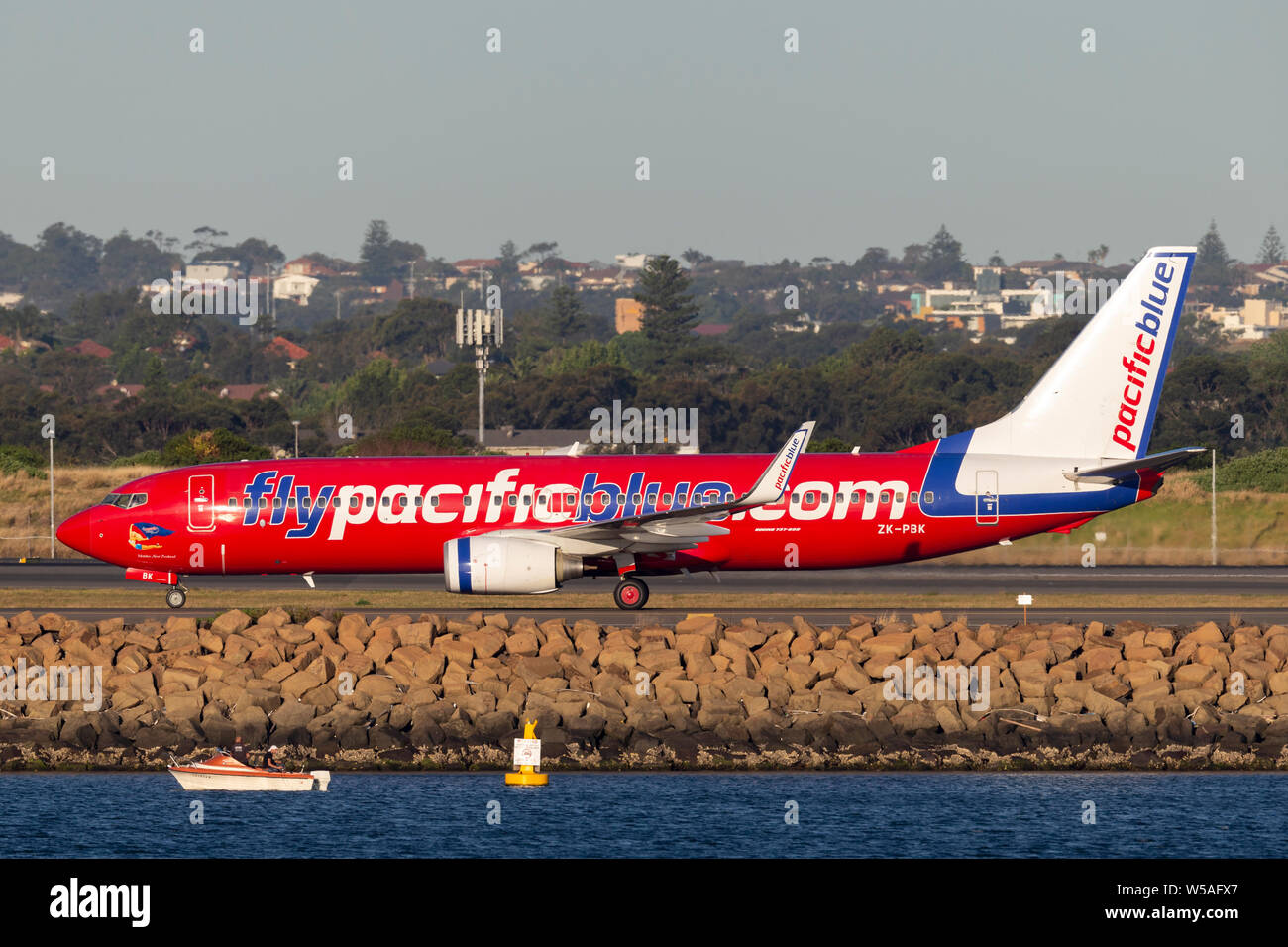 Pacific Blue Airlines (Virgin Blue Airlines) Boeing 737 airliner at ...