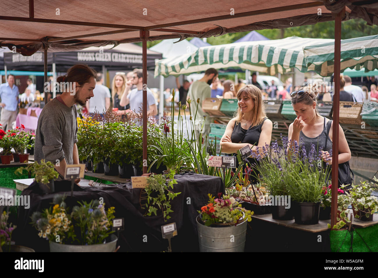 Market stall selling plants flowers hi-res stock photography and images ...