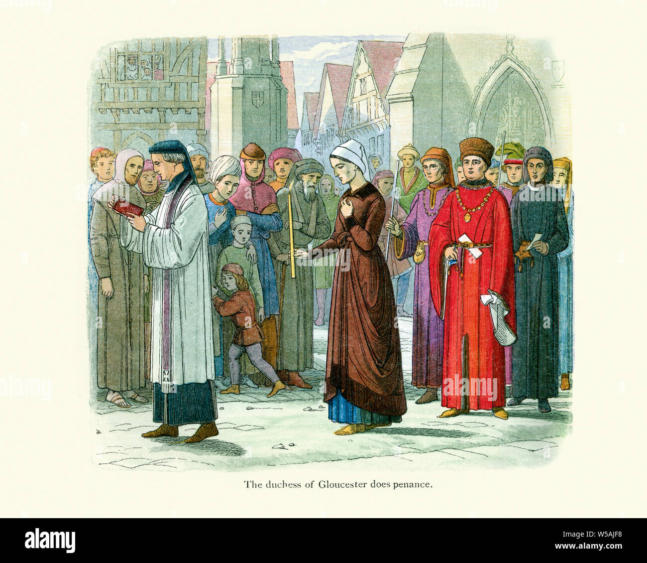 Eleanor Cobham Duchess of Gloucester doing penance for sorcery. A ...