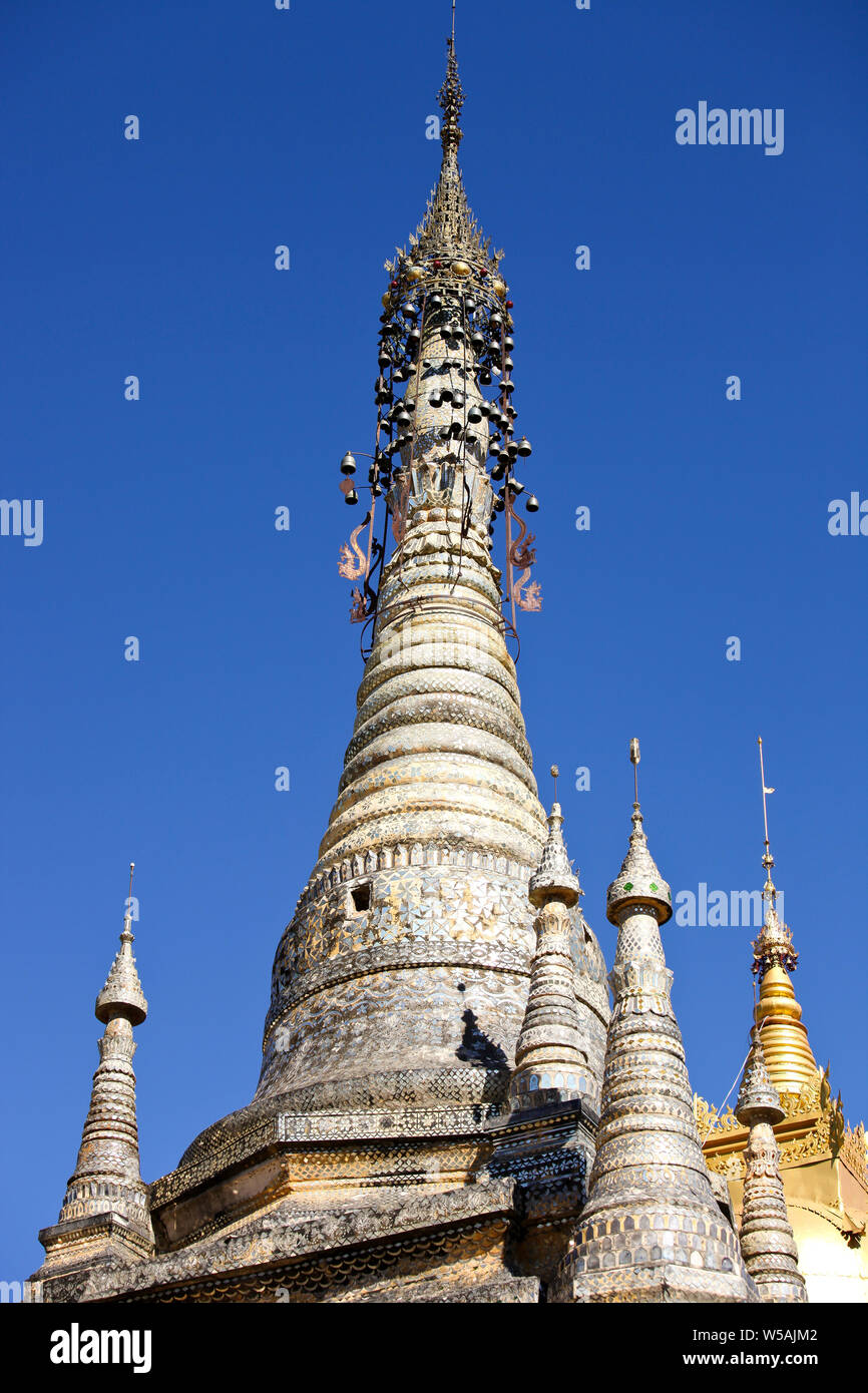 Shwe Inn Thein Paya, Indein, Nyaungshwe , Inle Lake,Shan state, myanmar ...