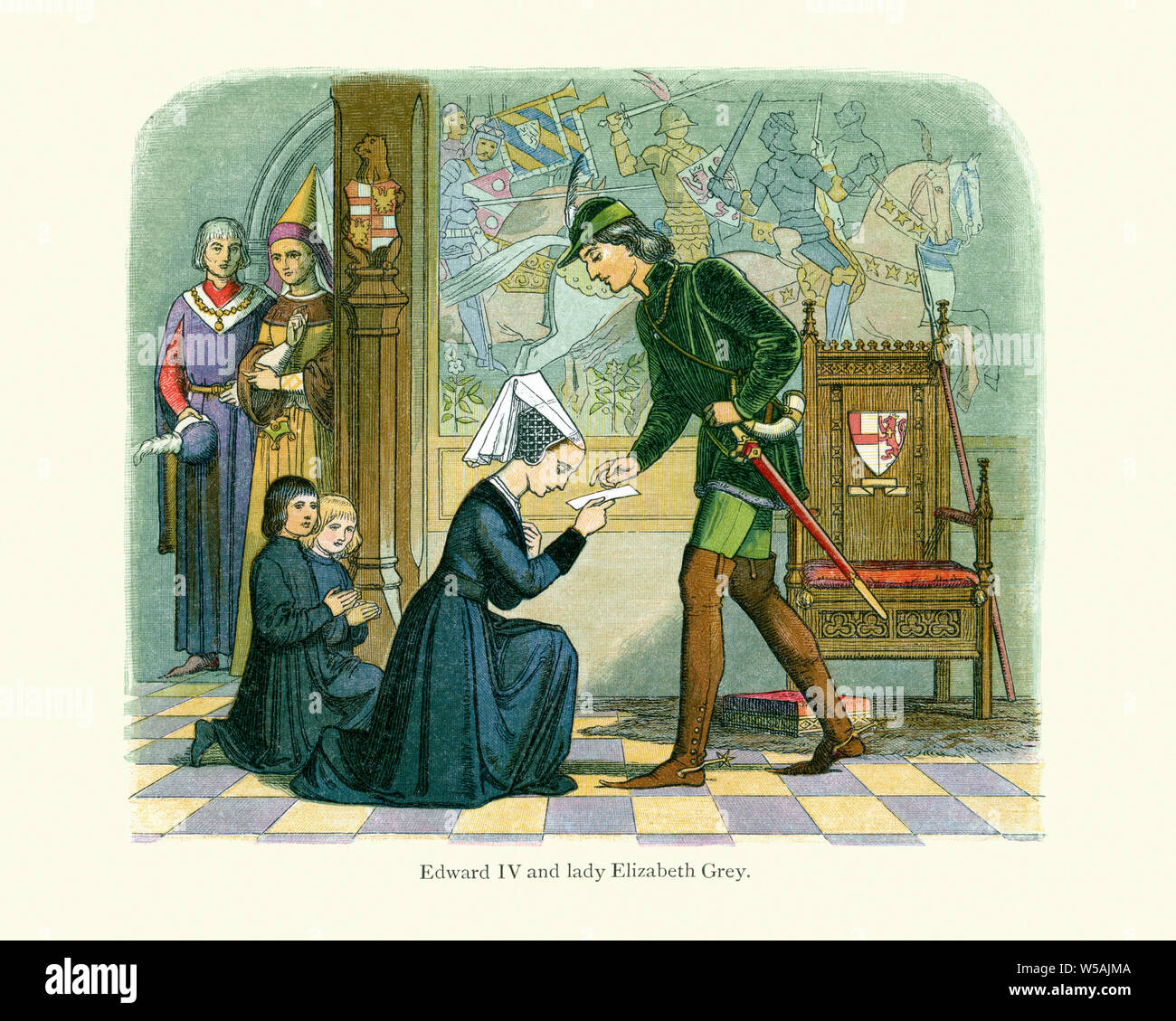 Edward iv of england and lady elizabeth grey hi-res stock photography ...
