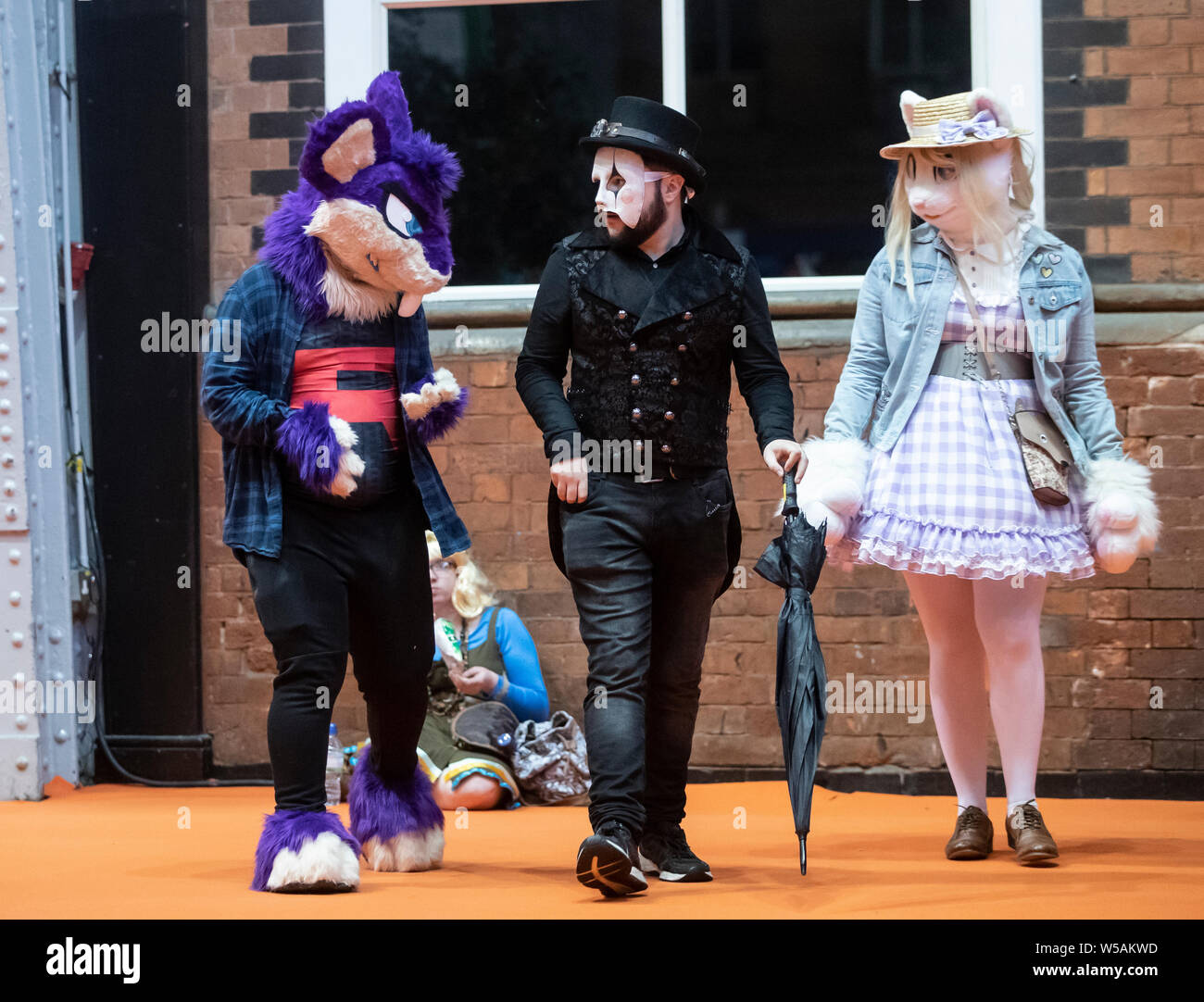 People during the MCM Manchester Comic Con which see thousands of sci ...