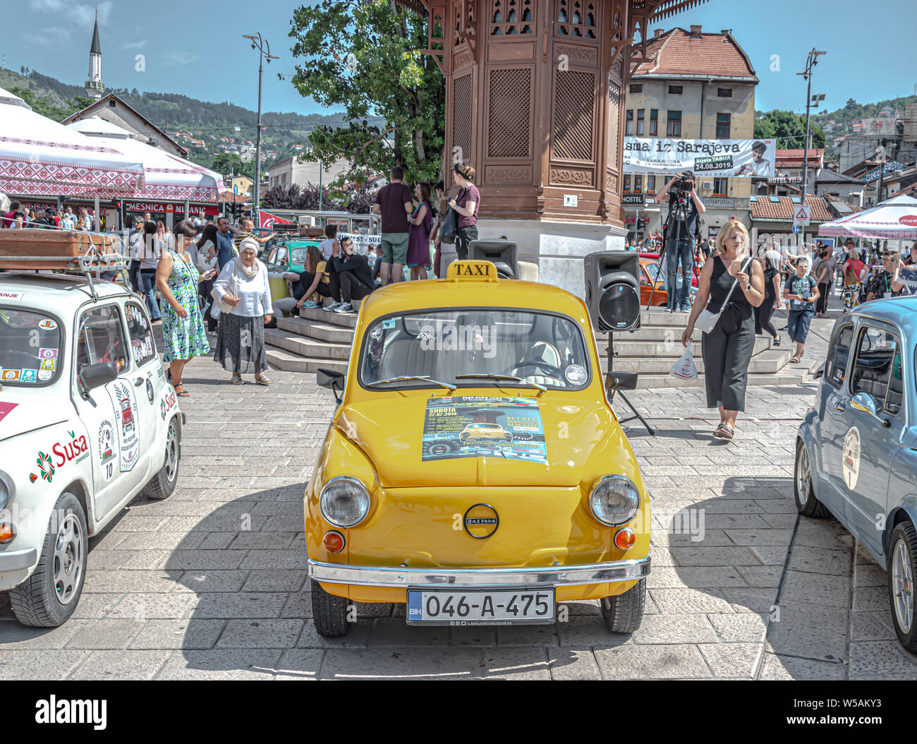 Celebrating 64. birthday of 'Fico' ( Zastava 750) car with ...