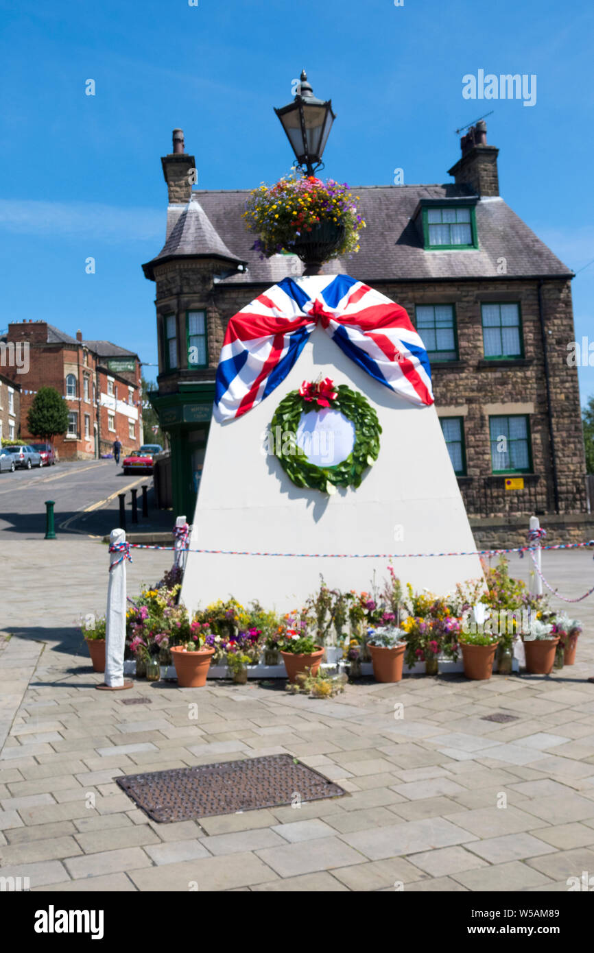 World war I memorial market place Belper Stock Photo - Alamy
