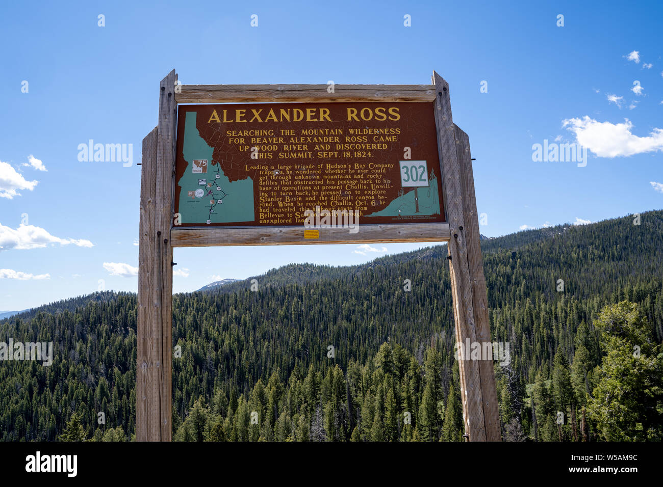 Sawtooth national recreation area sign hi-res stock photography and ...