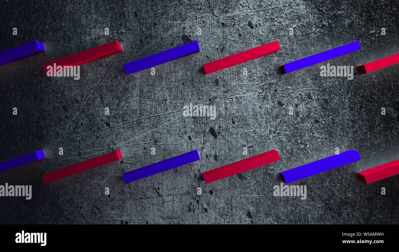 Rows of sticks are on scrabble surface, 3d rendering computer genrated ...