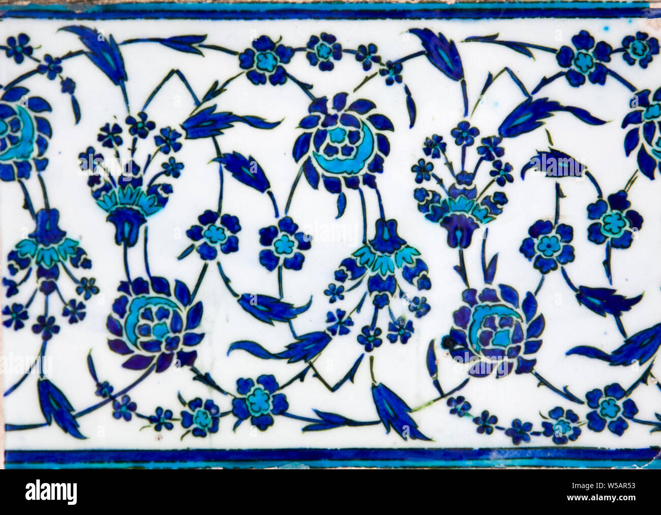 Ancient Ottoman handmade turkish tiles with floral patterns from ...
