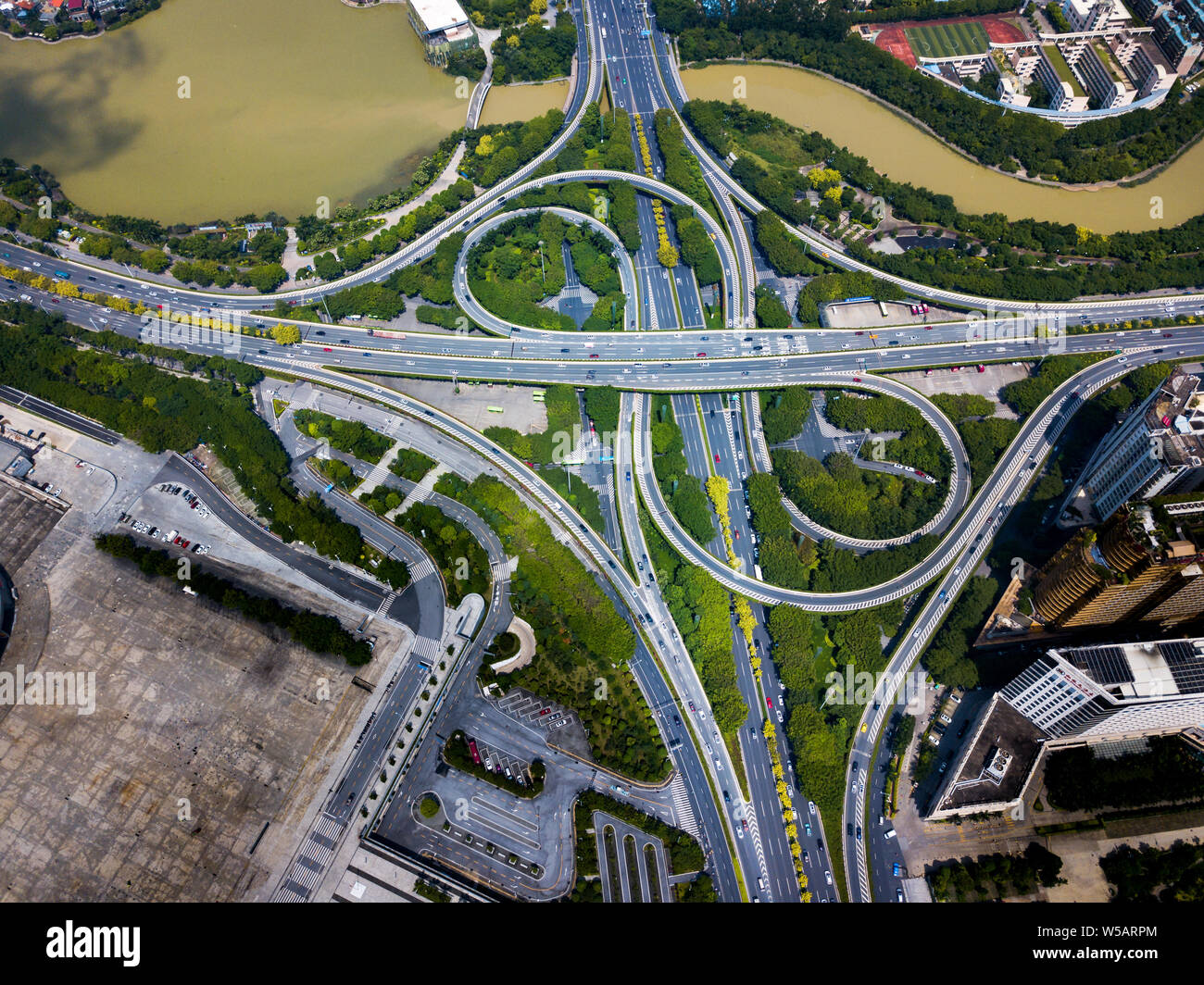 Traffic aerial hi-res stock photography and images - Alamy