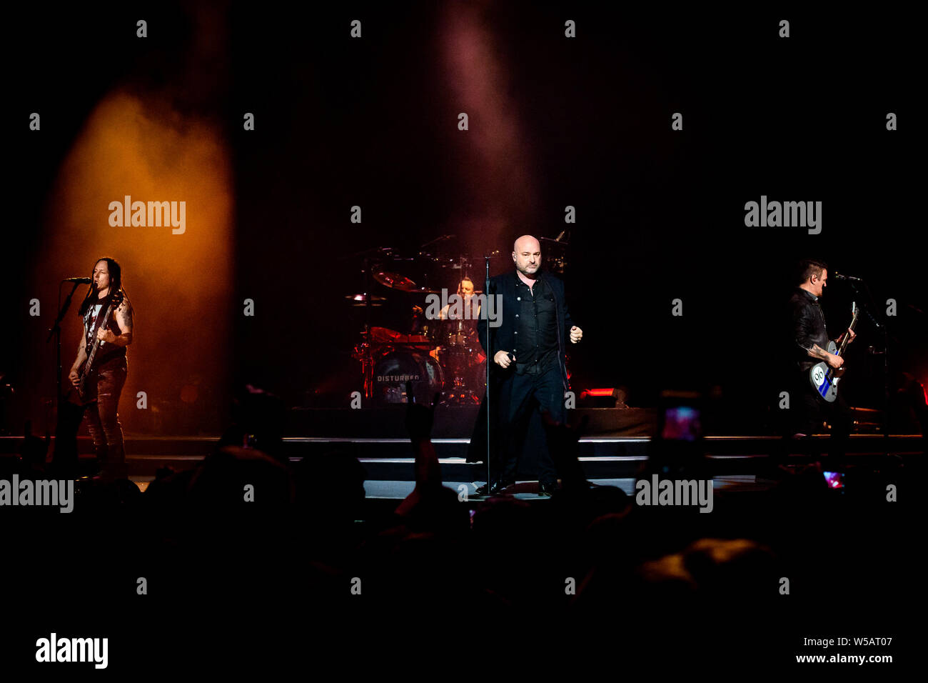 Disturbed American heavy metal band performed a sold out show at the ...