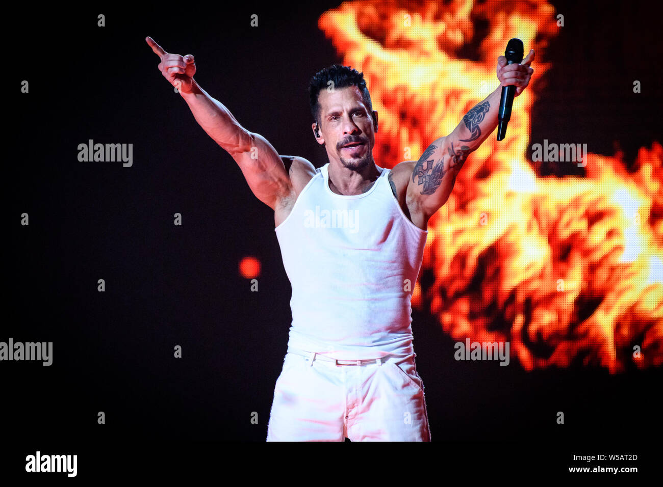 Danny Wood of Kids On The Block Boy band (also initialised as NKOTB ...