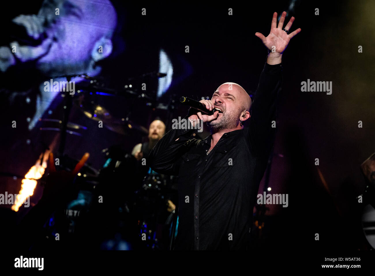 David Draiman a lead singer of Disturbed American heavy metal band ...