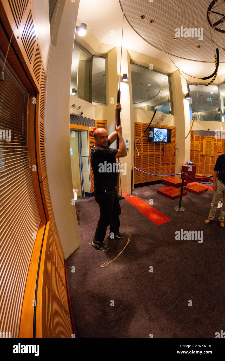 Perth, Western Australia, Australia. View inside of The Swan Bell Tower ...