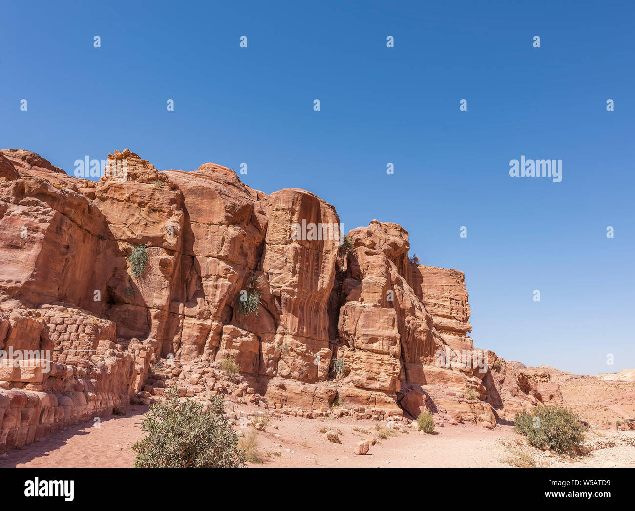 Beautiful Rocks and Nature in Petra, Jordan Stock Photo - Alamy