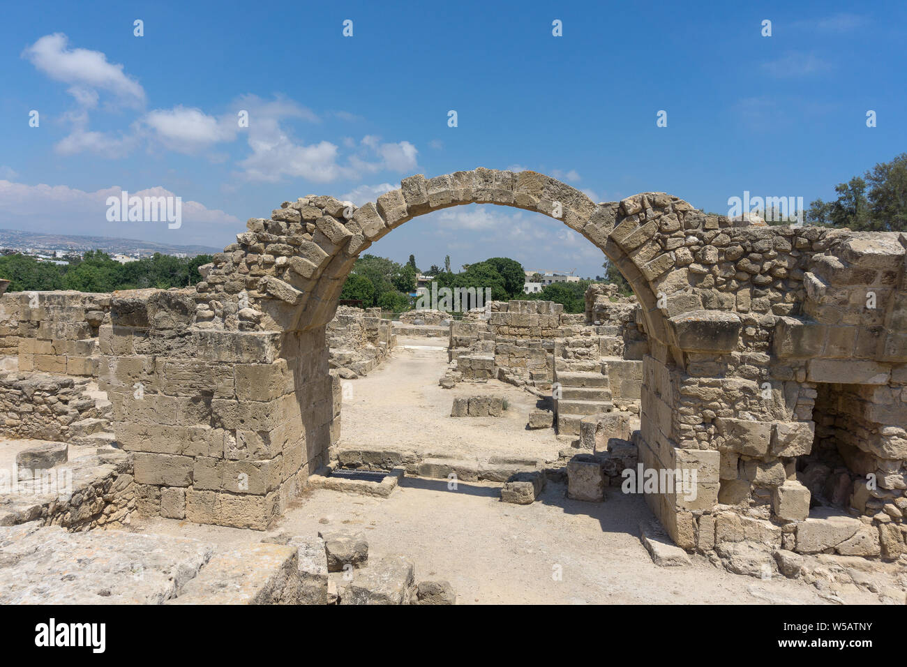 Saranda kolones castle paphos pafos cyprus hi-res stock photography and ...