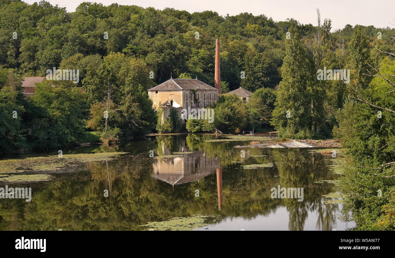 Old french water mill hi-res stock photography and images - Alamy