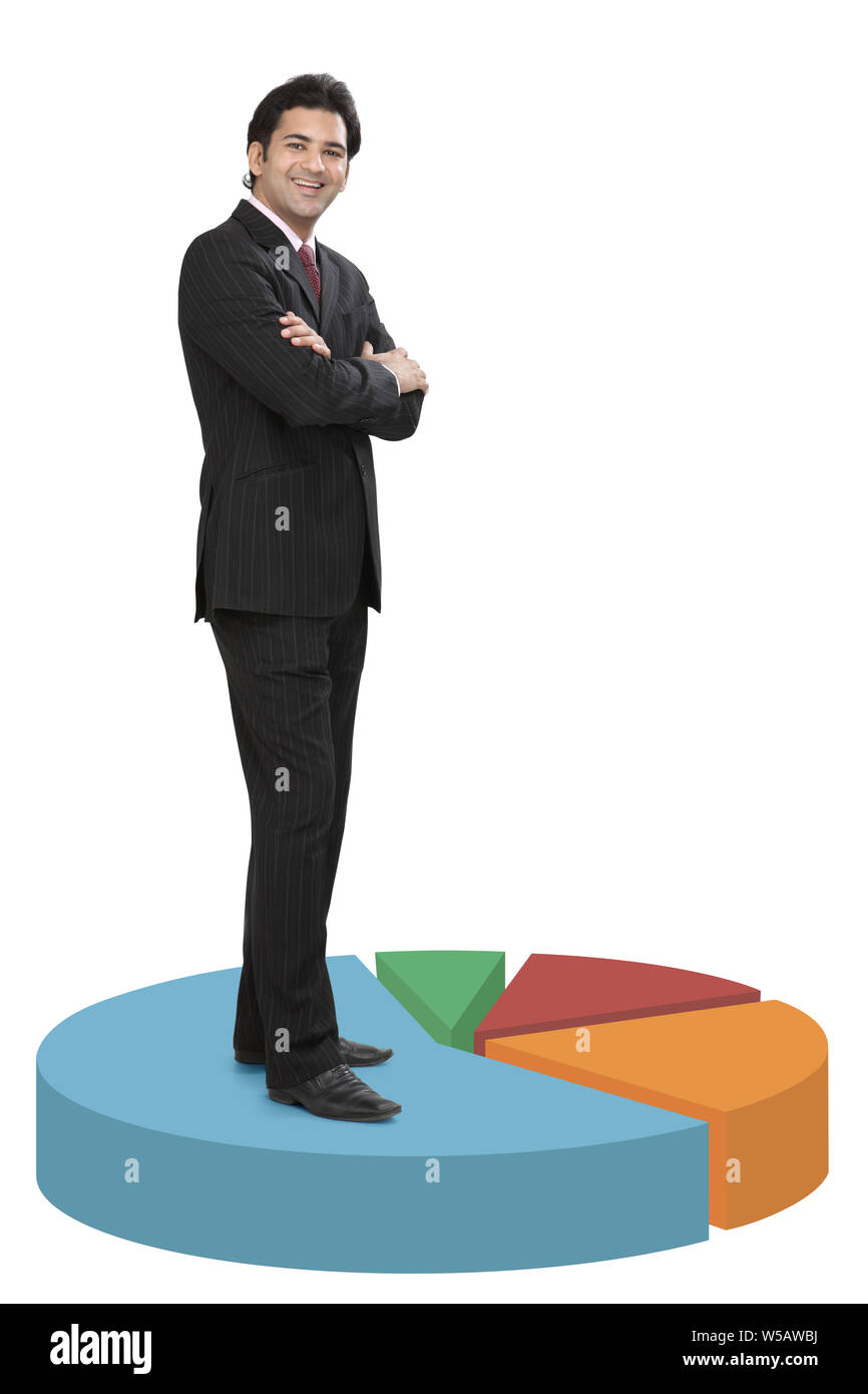 Man on stock chart Cut Out Stock Images & Pictures - Alamy