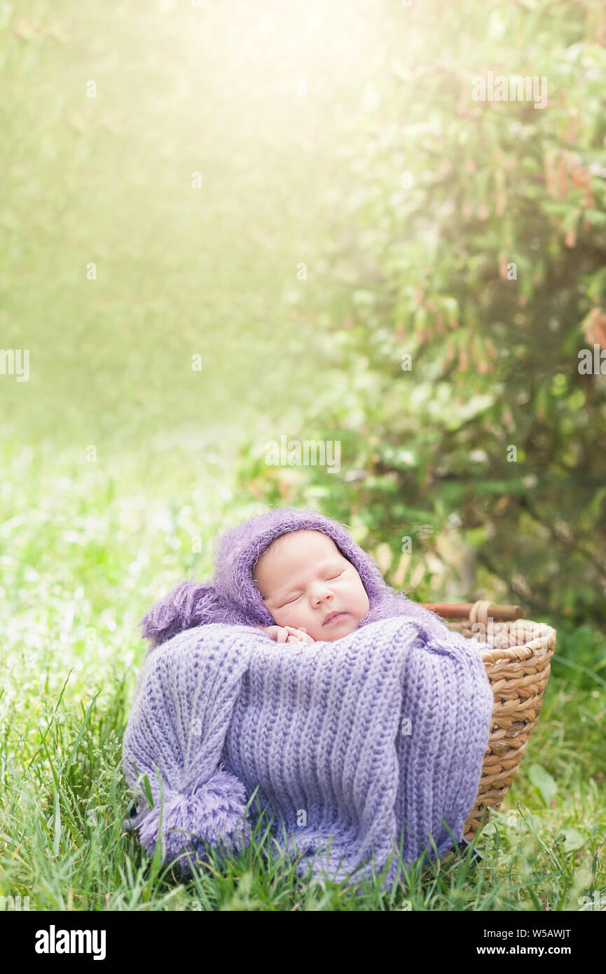 Beginning of life and happy fairy magic childhood concept. 17 day old ...