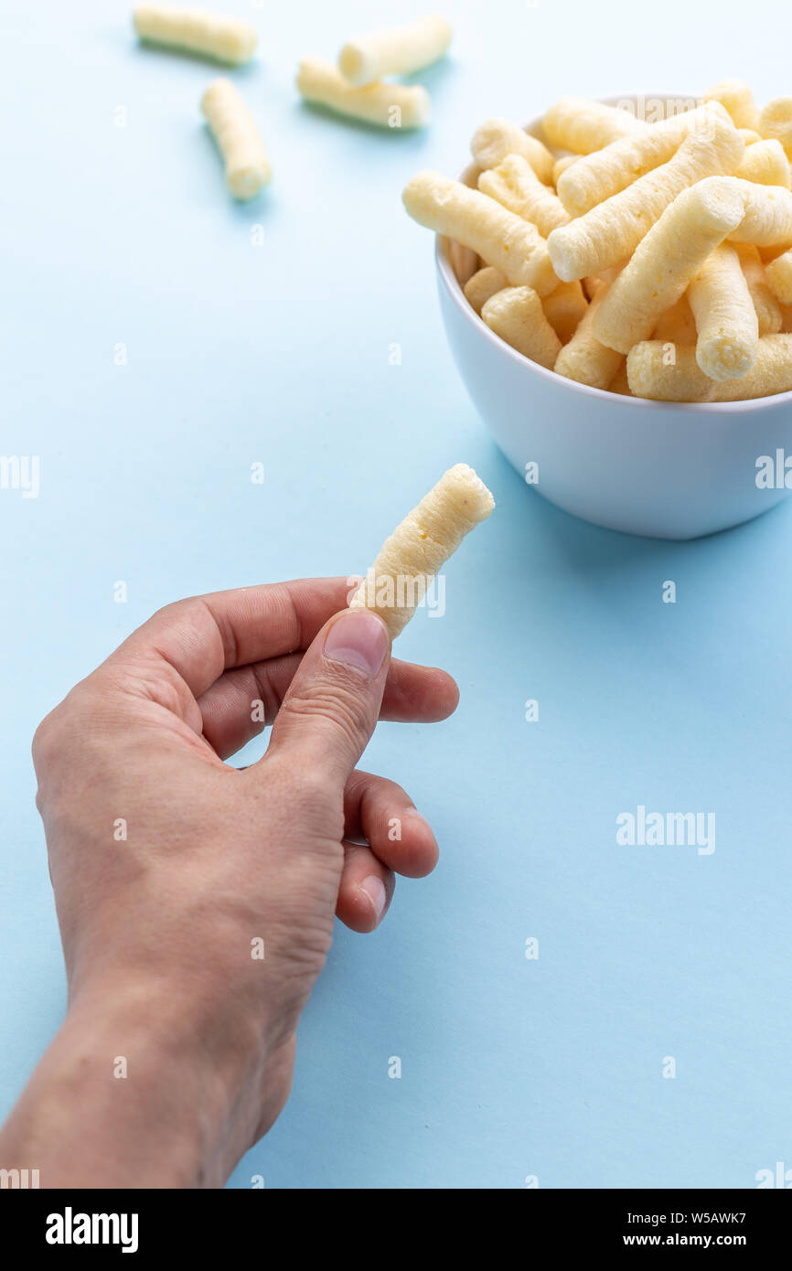 Corn puffs hi-res stock photography and images - Alamy