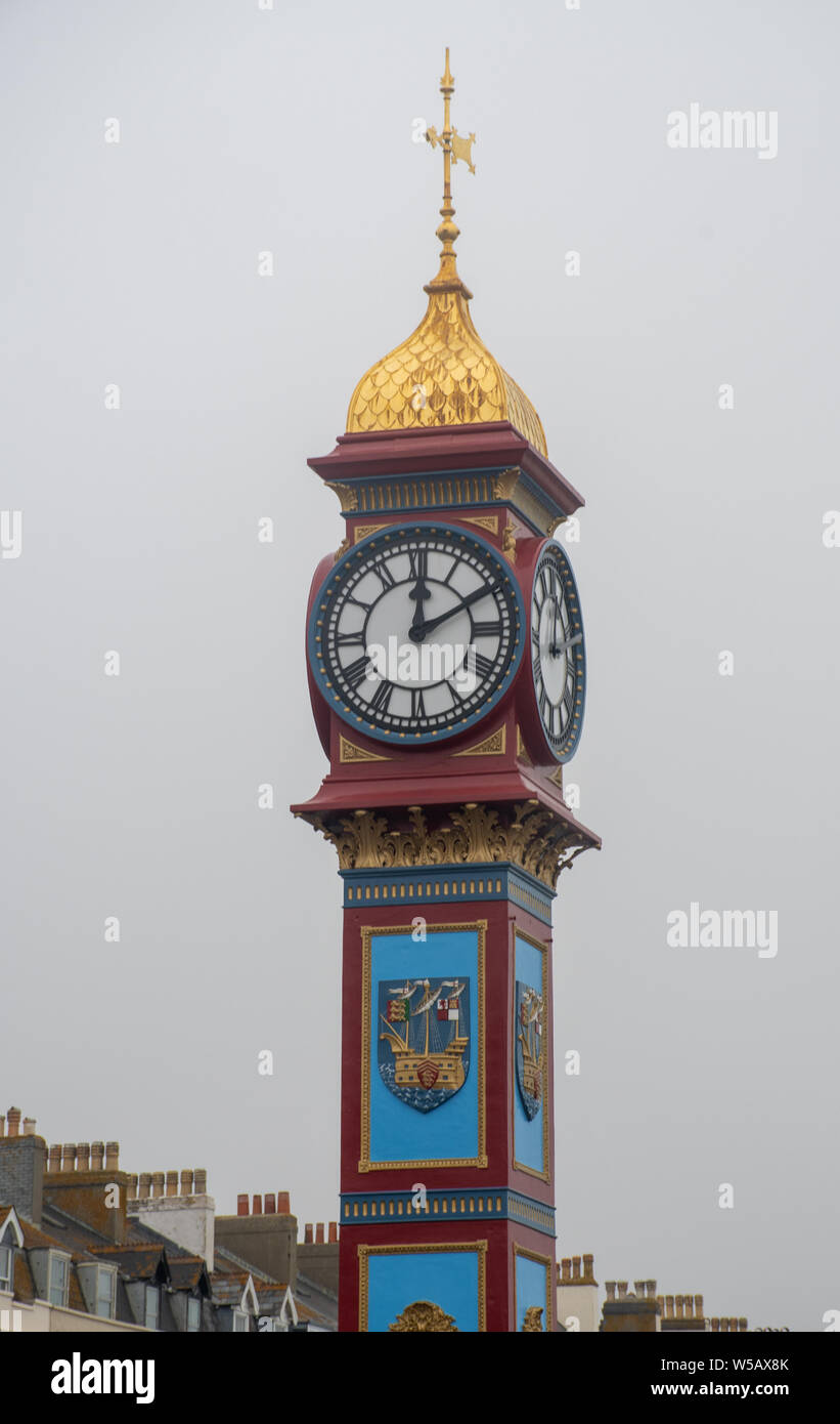 Queen Victoria Jubilee Clock Weymouth Dorset Stock Photo - Alamy