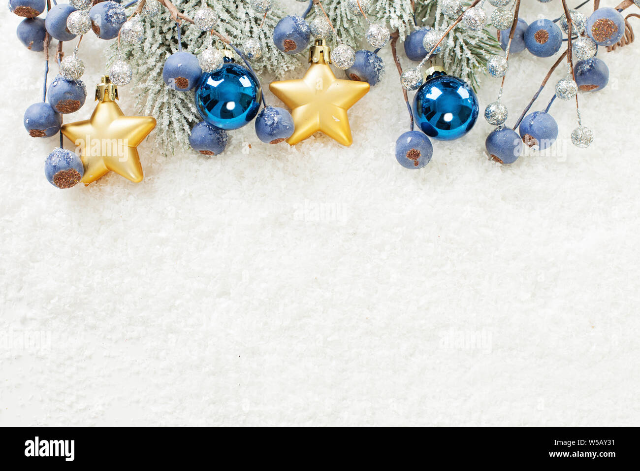 Silver christmas border hi-res stock photography and images - Alamy