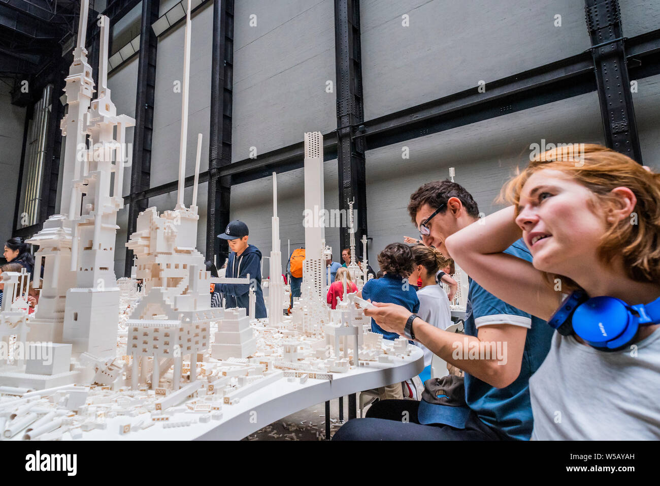 Tate Modern, Southbank, London, 27 Jul 2019 - Olafur Eliasson's The ...