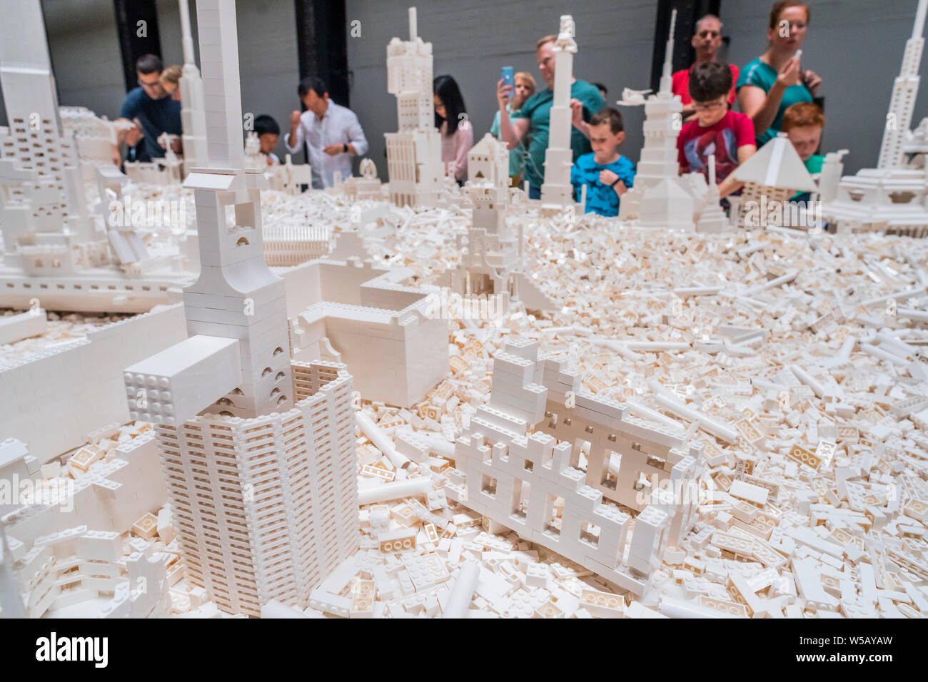 Tate Modern, Southbank, London, 27 Jul 2019 - Olafur Eliasson's The ...