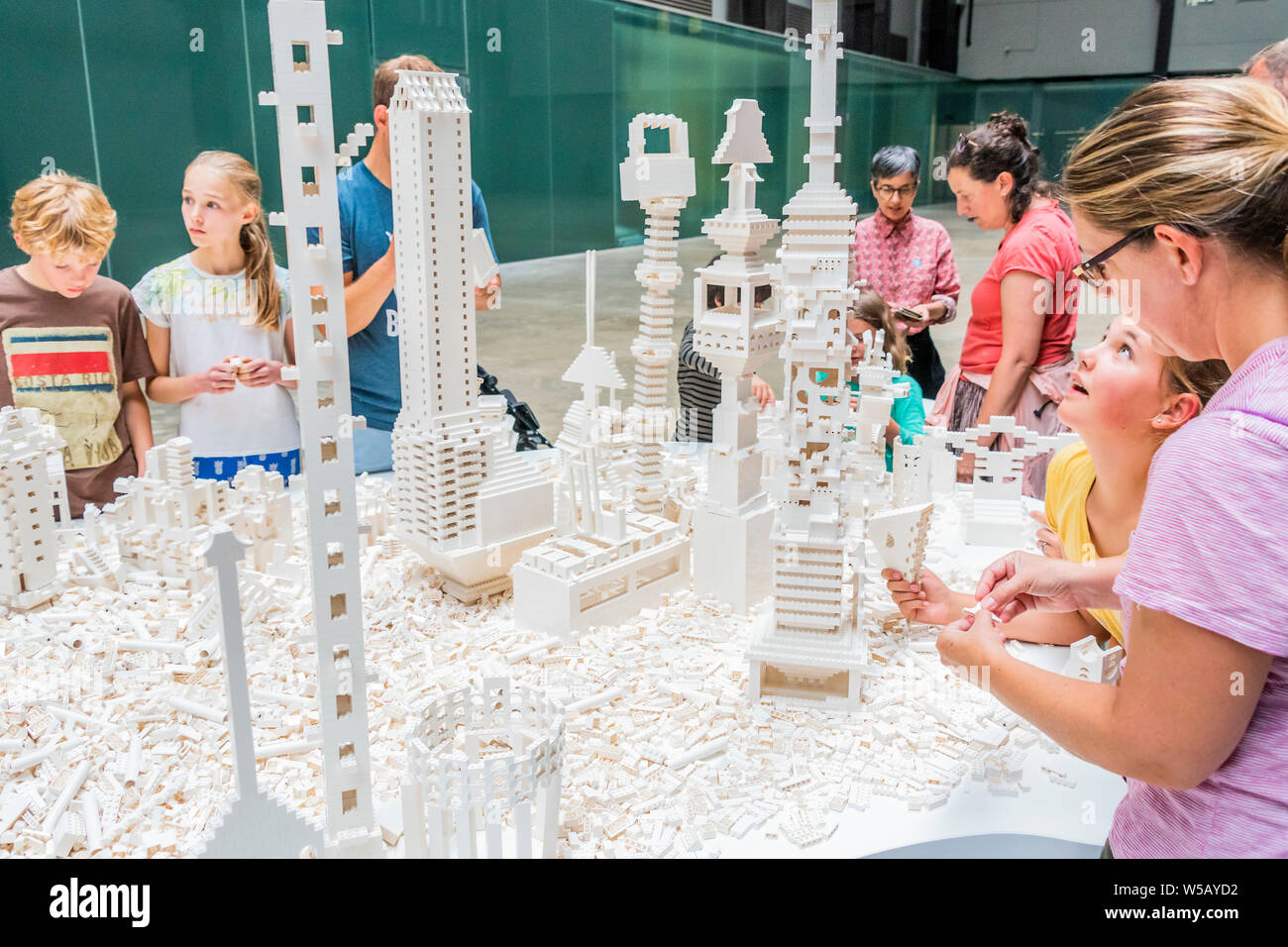 Tate Modern, Southbank, London, 27 Jul 2019 - Olafur Eliasson's The ...