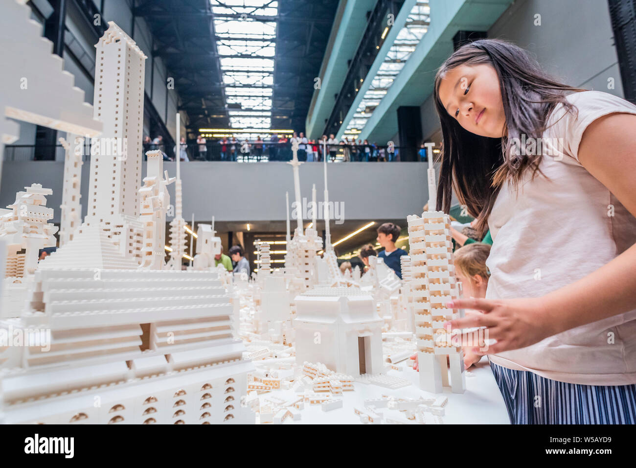 Tate Modern, Southbank, London, 27 Jul 2019 - Olafur Eliasson's The ...