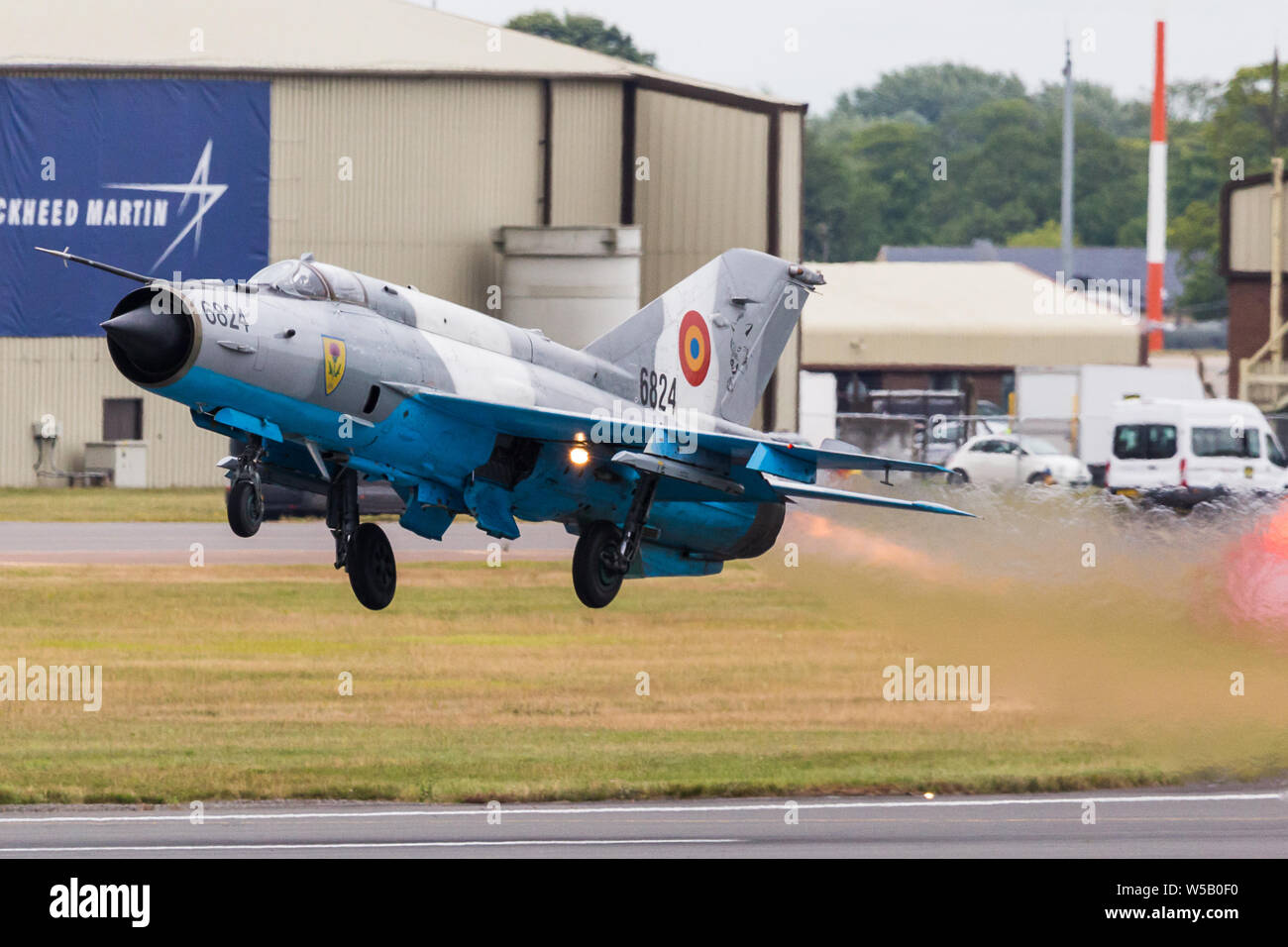 Romanian Air Force MiG-21 LanceR C captured at the 2019 Royal ...