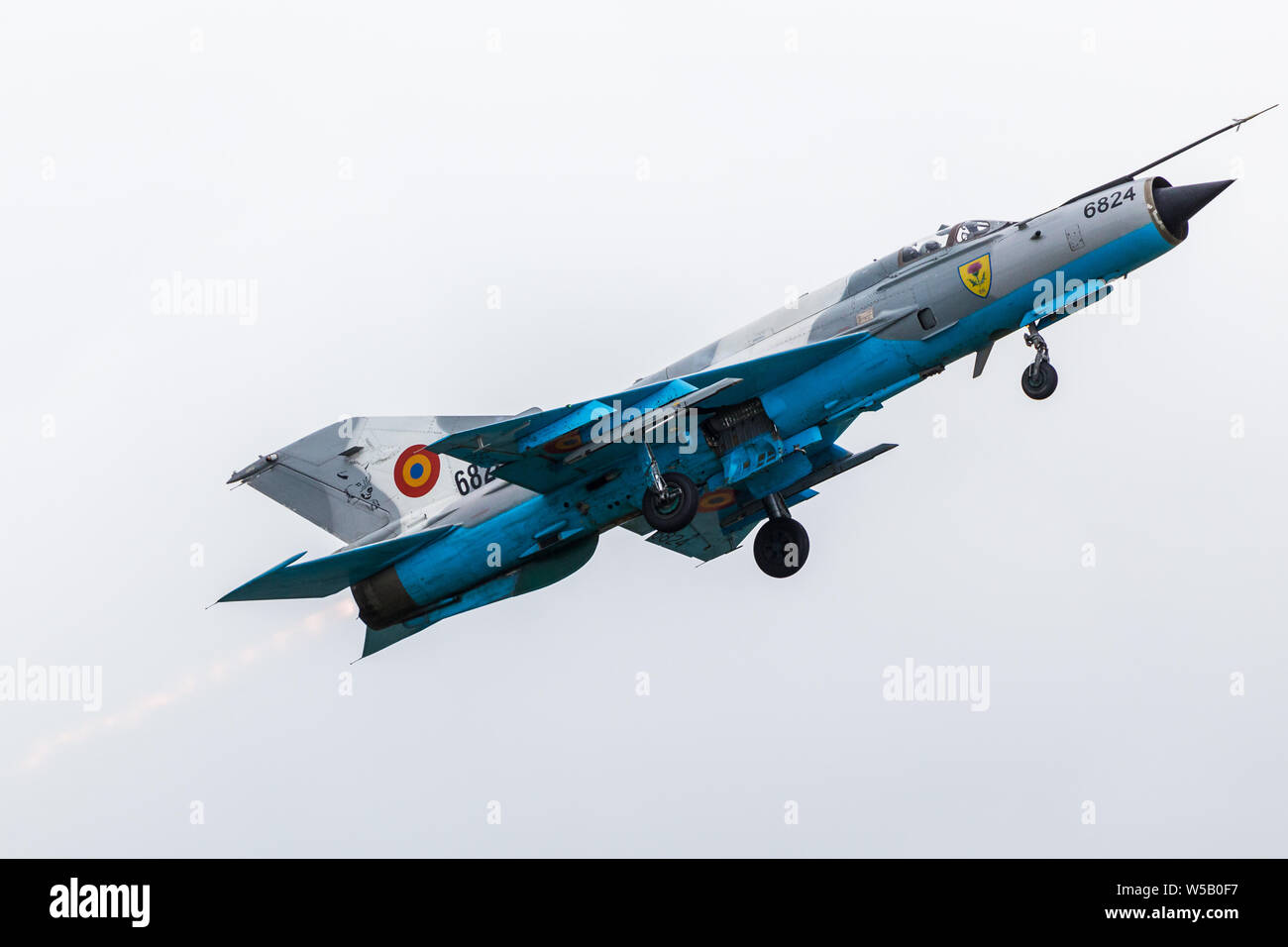 Romanian Air Force MiG-21 LanceR C captured at the 2019 Royal ...