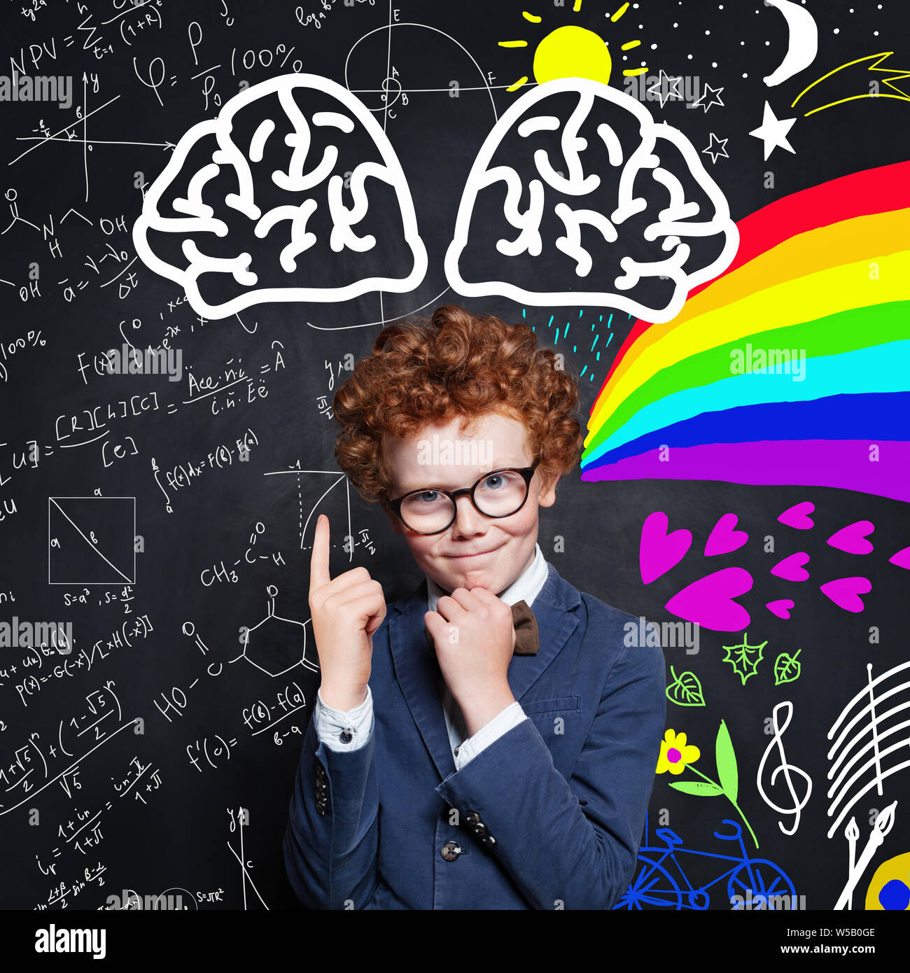 Brain science maths hi-res stock photography and images - Alamy