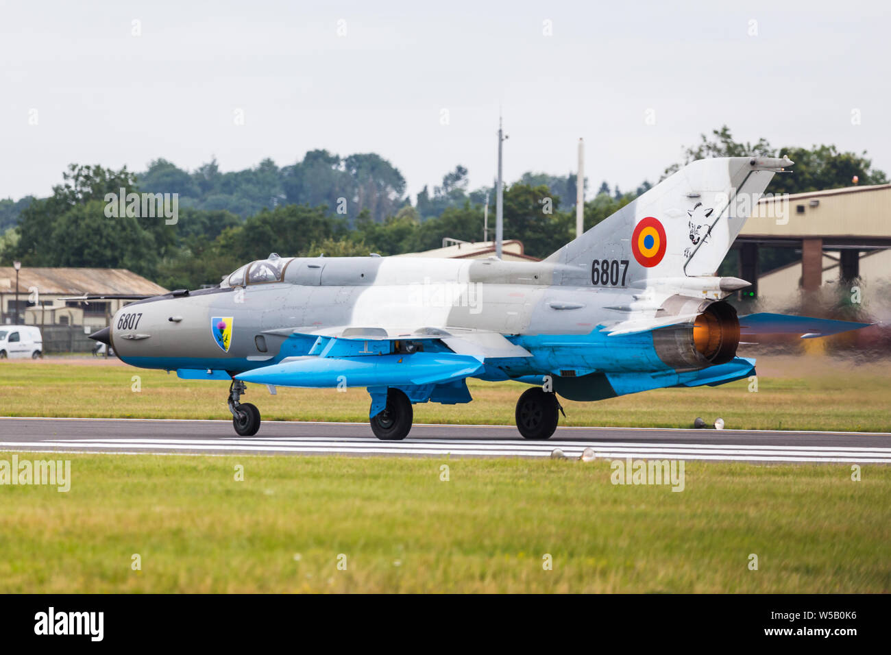 Romanian Air Force MiG-21 LanceR C captured at the 2019 Royal ...