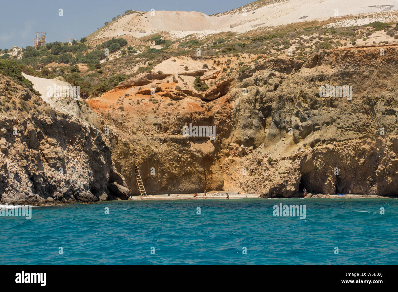 Milos beach greece tsigrado hi-res stock photography and images - Alamy