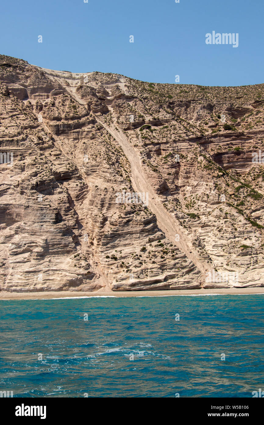 Colorful cliffs milos hi-res stock photography and images - Alamy