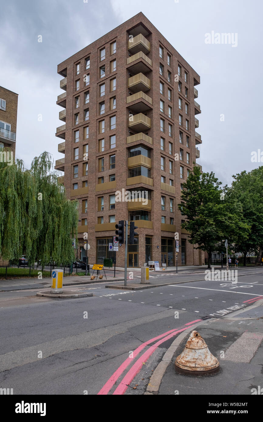 July 2019, HS2 construction, replacement homes on Hampstead Road, near ...
