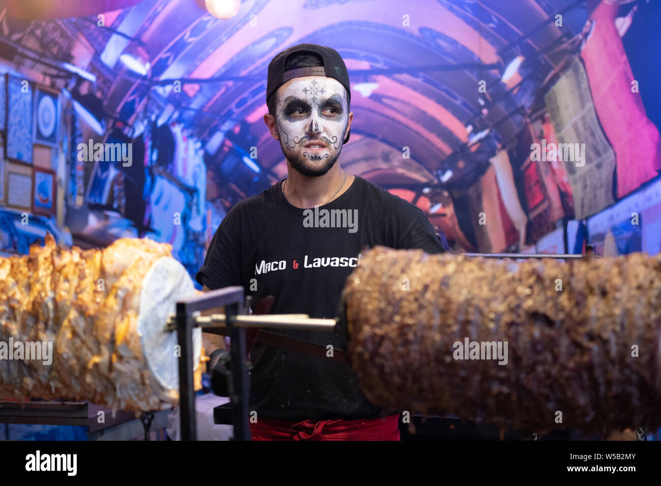 Kyiv, Ukraine, Santa Muerte Carnival, 20.07.2019. Dia de los Muertos ...