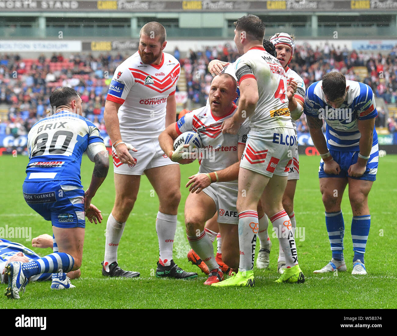 Rugby league challenge cup bolton semi final st helens halifax hi-res ...